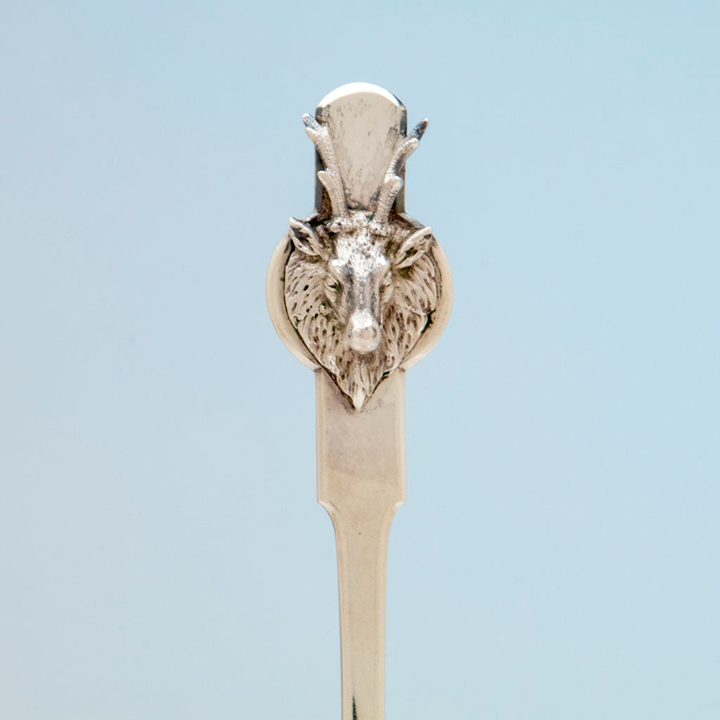 Gorham 'Saxon Stag' Coin Silver Ice Cream Slice, Providence, RI, c. 18 ...