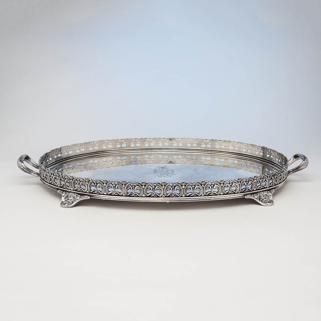 Gorham Rare Sterling & Silver Plate Massive Art Nouveau Gorham Rare Sterling & Silver Plate Massive Art Nouveau